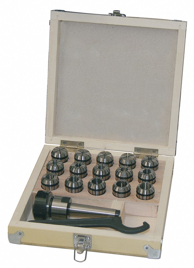 DAYTON, ER25, 3/32 in to 5/8 in Collet Size Range, Collet Set - 5TXF8 ...