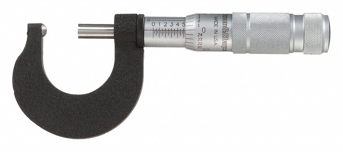 Spherical Micrometer, Range 0 to 1 in, SPC Output No, Resolution 0.0001 ...