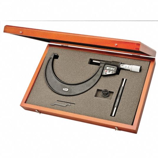 STARRETT, 5 in to 6 in /127 mm to 152 mm, Inch/Metric, Digital Outside ...