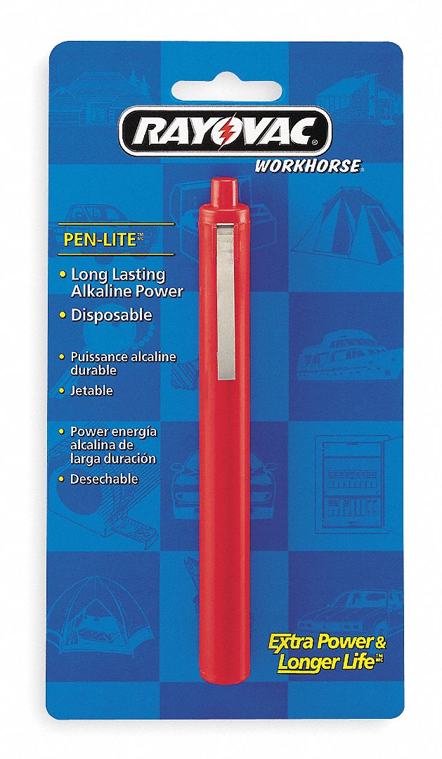 Flashlight,2 AAA,Red - Grainger