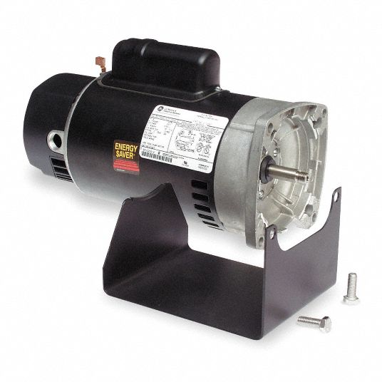GE 3/4 HP Square Flange Pool Pump Motor, 3450 Nameplate RPM, 115/230 ...