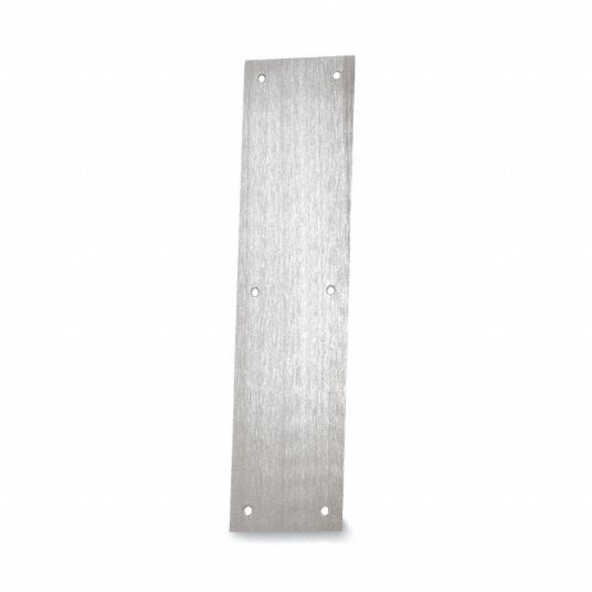 ROCKWOOD, 4 in Wd, 16 in Ht, Door Push Plate - 5U633|70C.32D - Grainger