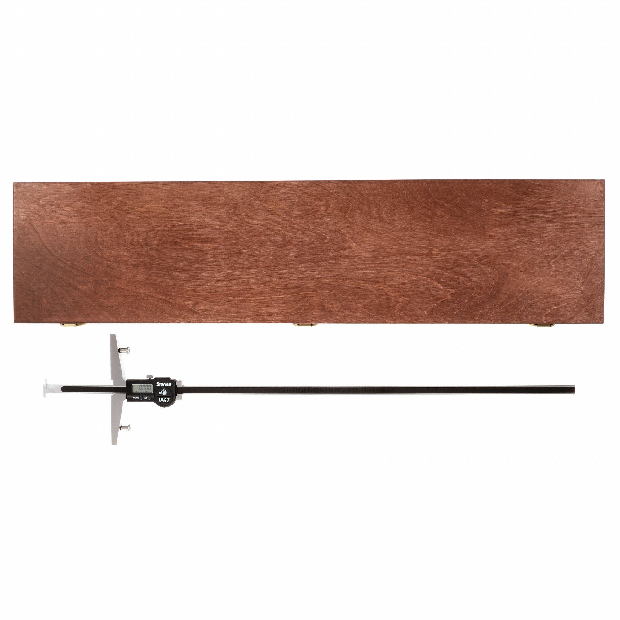 STARRETT Blade-Style Digital Depth Gauge: 0 in to 24 in/0 to 600 mm ...