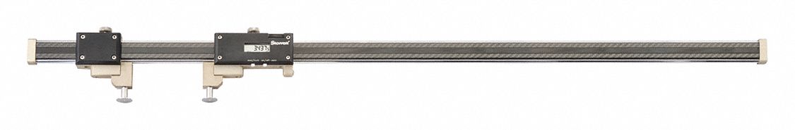 STARRETT, 0 in to 24 in /0 mm to 600 mm, Cabled, Conical Point Digital ...