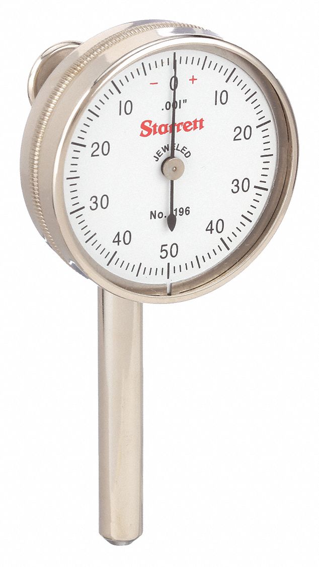 STARRETT, 0 in to 0.2 in, Inch, Back Plunger Dial Indicator - 5UAL6|196B5 - Grainger
