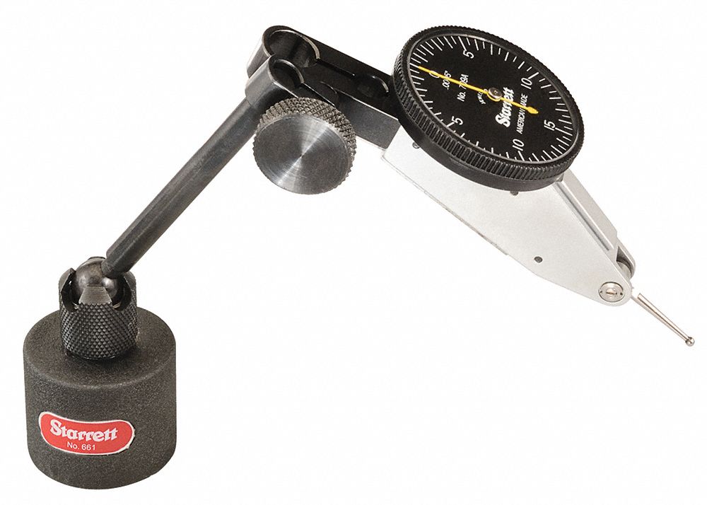 STARRETT Mini Magnetic-Base Indicator Holder, Base Type Magnetic, Arm ...