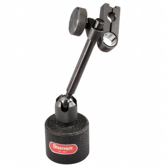 STARRETT Mini Magnetic-Base Indicator Holder, Base Type Magnetic, Arm ...