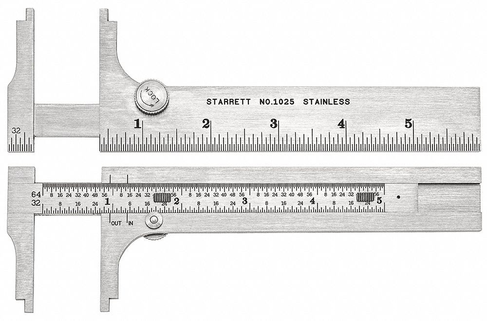 STARRETT, 0 in Min Measurement - Inch, 4.75 in Max Measurement - Inch ...