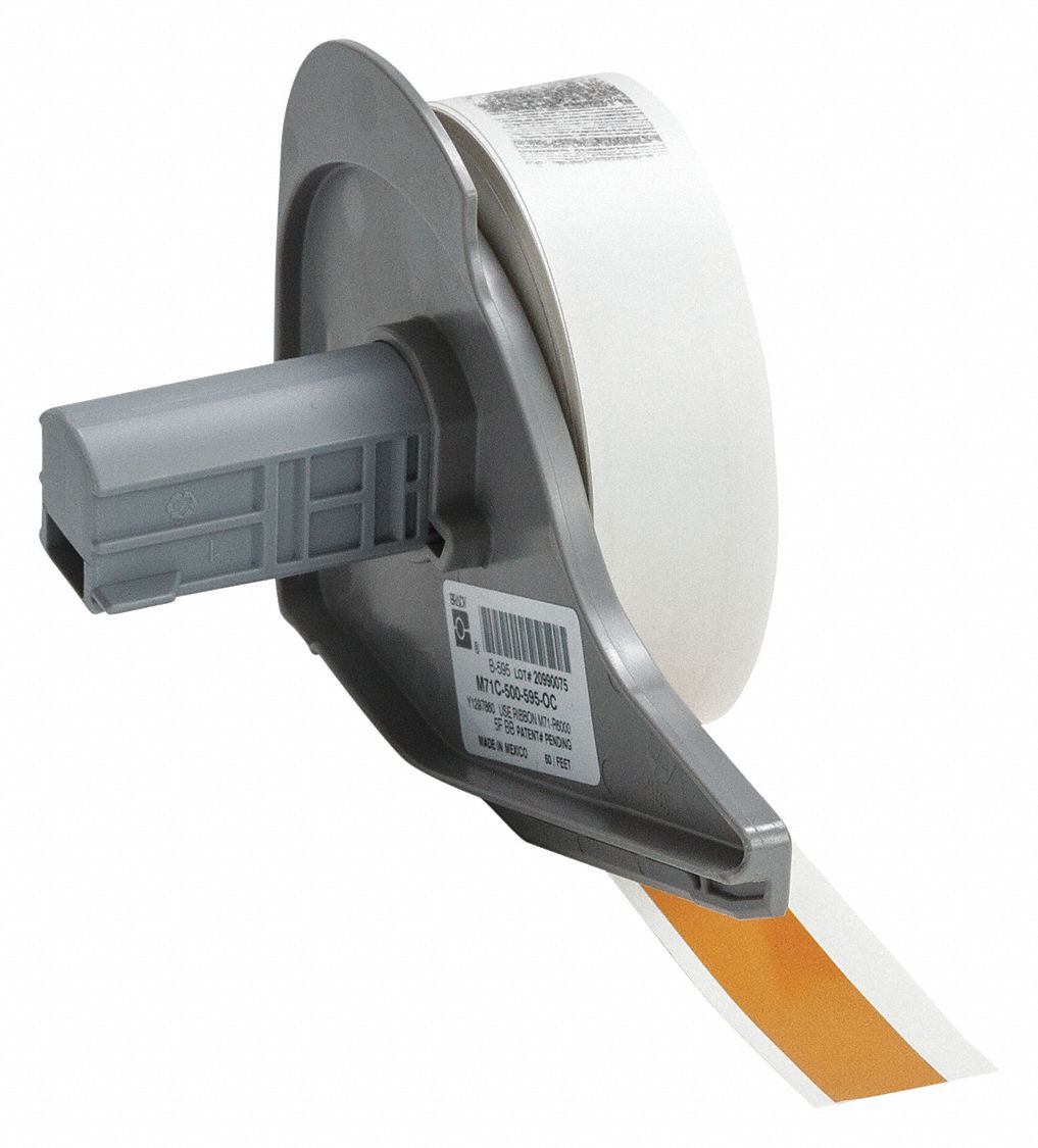 1/2 in x 50 ft, Vinyl, Continuous Label Roll - 5UCG4|M71C-500-595-OC ...