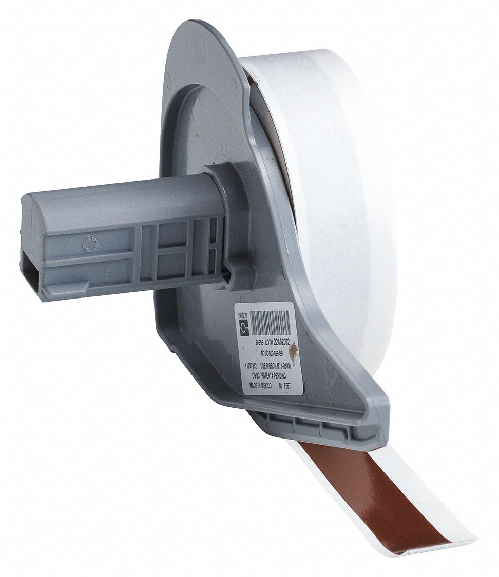 1/2 in x 50 ft, Vinyl, Continuous Label Roll - 5UCG8|M71C-500-595-BR ...
