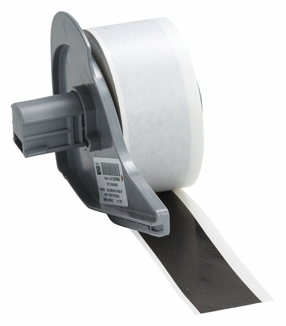 1 in x 50 ft, Vinyl, Continuous Label Roll - 5UCH5|M71C-1000-595-BK ...