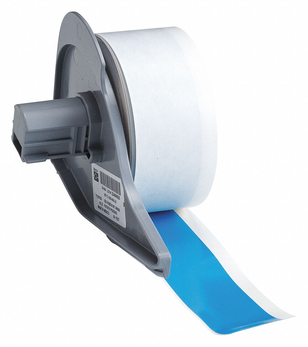 1 in x 50 ft, Vinyl, Continuous Label Stock - 5UCJ2|M71C-1000-595-LB ...