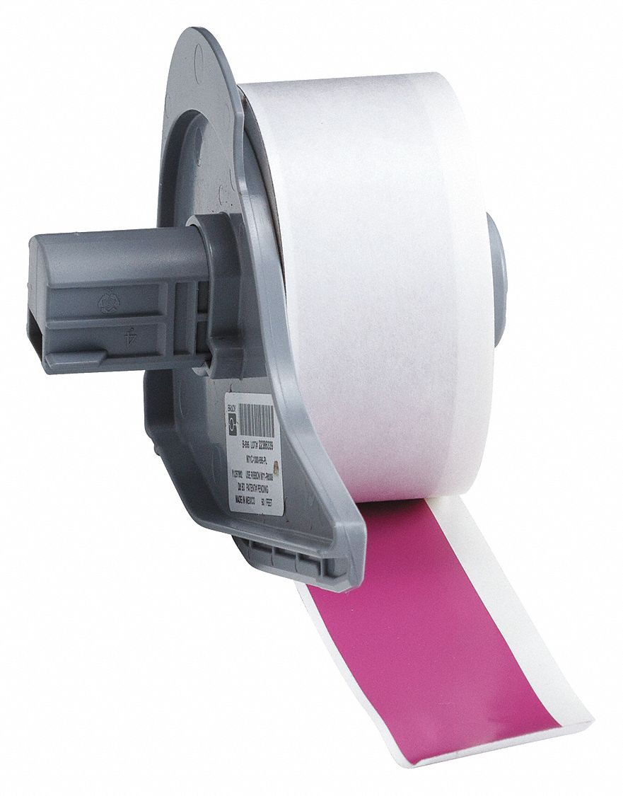 1 in x 50 ft, Vinyl, Continuous Label Stock - 5UCJ6|M71C-1000-595-PL ...