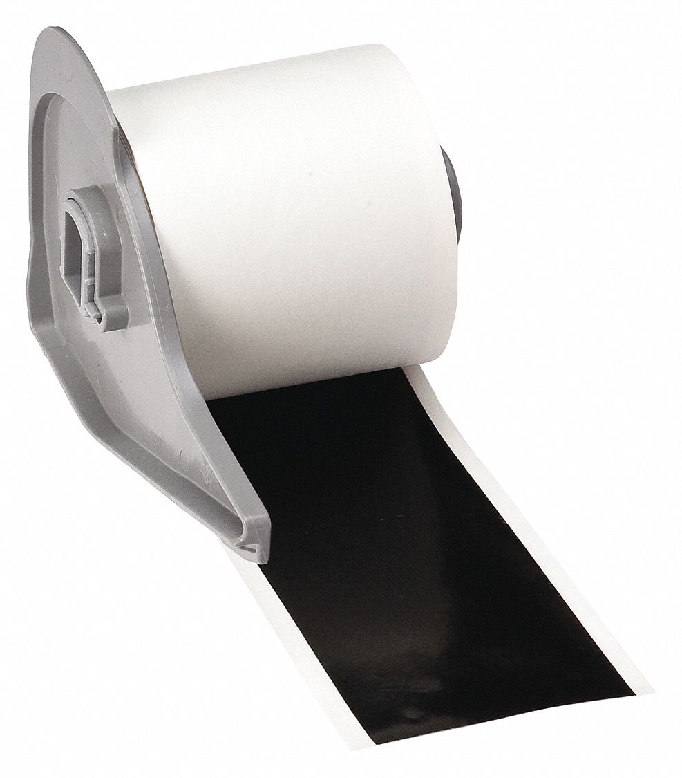 2 in x 50 ft, Vinyl, Continuous Label Roll - 5UCL8|M71C-2000-595-BK ...
