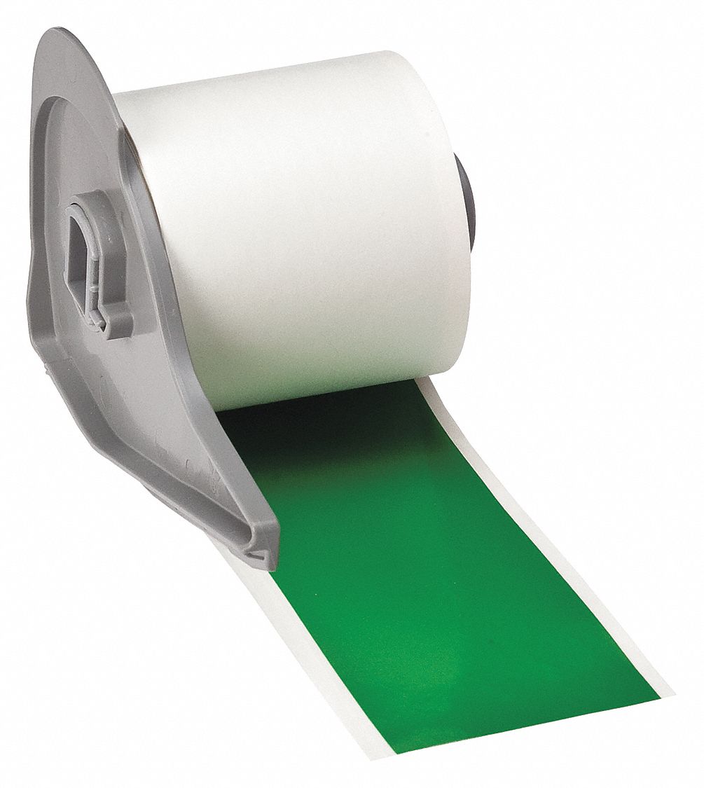 2 in x 50 ft, Vinyl, Continuous Label Roll - 5UCN3|M71C-2000-595-GN ...