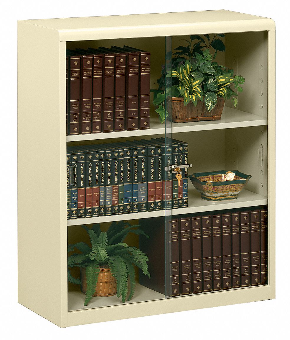 TENNSCO 36 in x 15 in x 42 in Stationary Bookcase with 3 Shelves, Champ ...