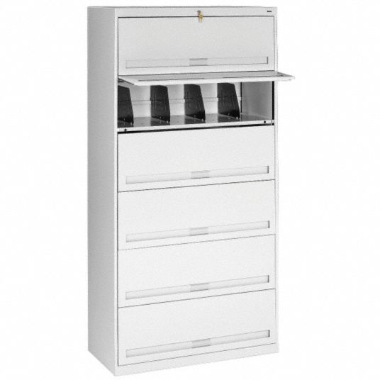 TENNSCO, Light Gray, 6 Drawers, Lateral File Cabinet - 5UEZ7|FS361LLGY ...