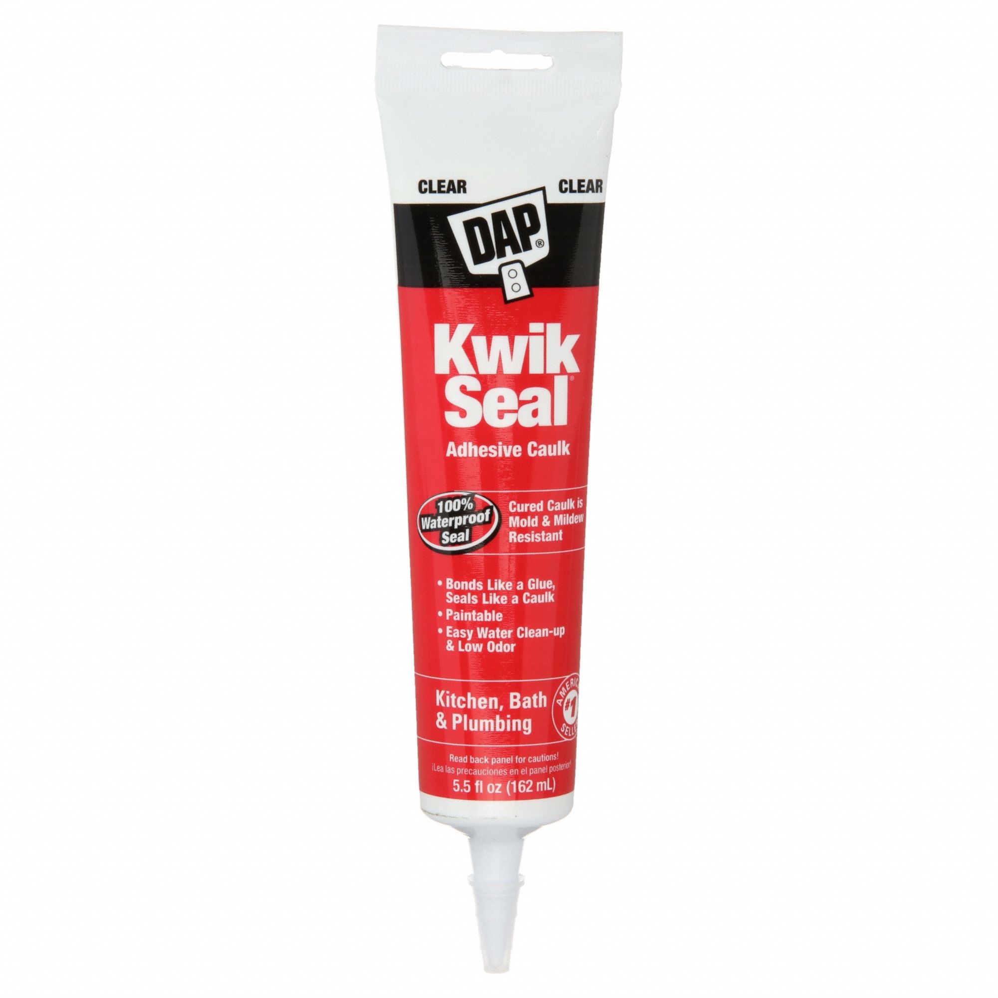 DAP, Kwik Seal Kitchen & Bath, Clear, Acrylic Latex Adhesive Caulk ...