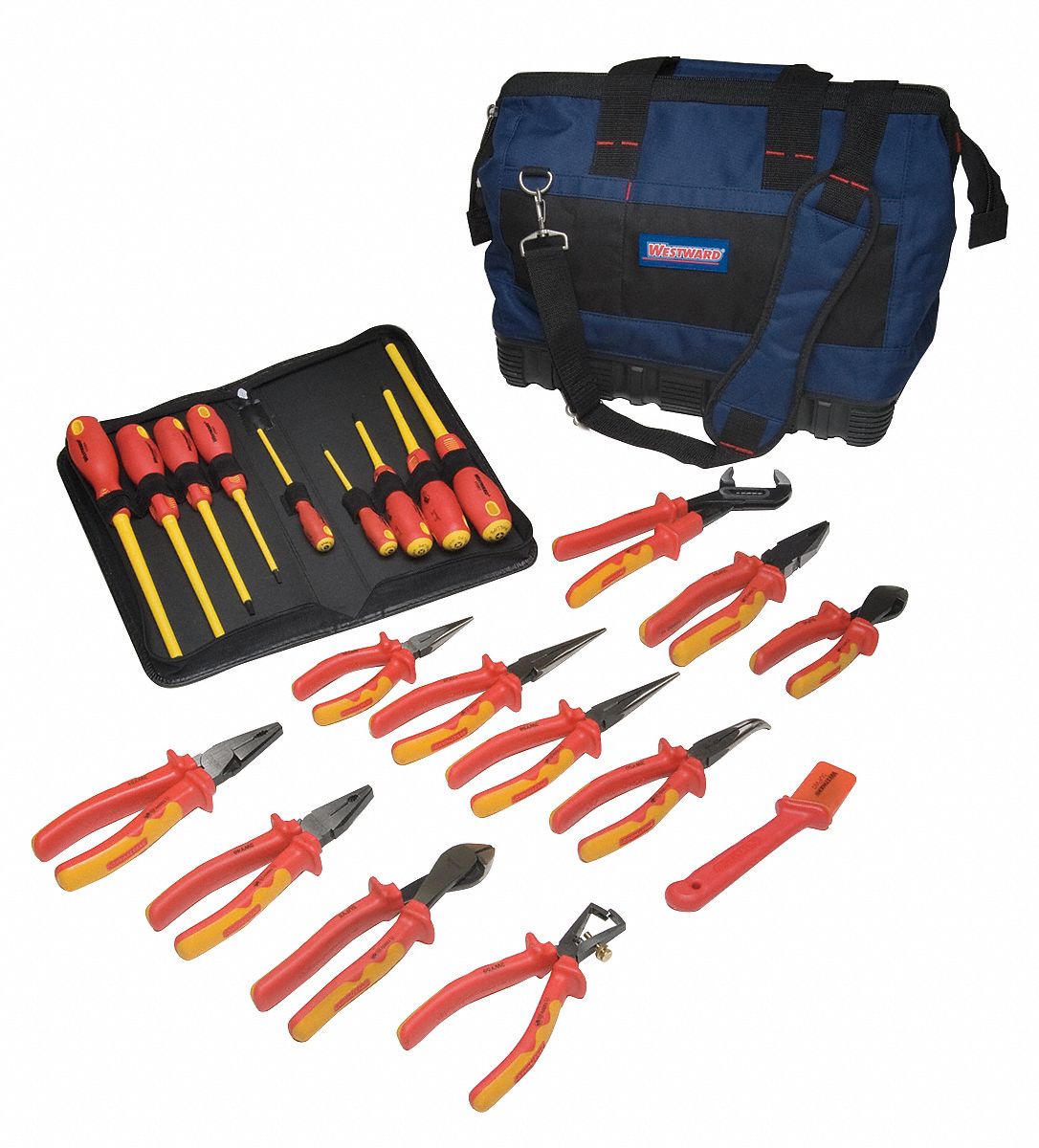 WESTWARD, Insulated, 22 Total Pcs, Insulated Tool Kit - 5UFT7|5UFT7 ...