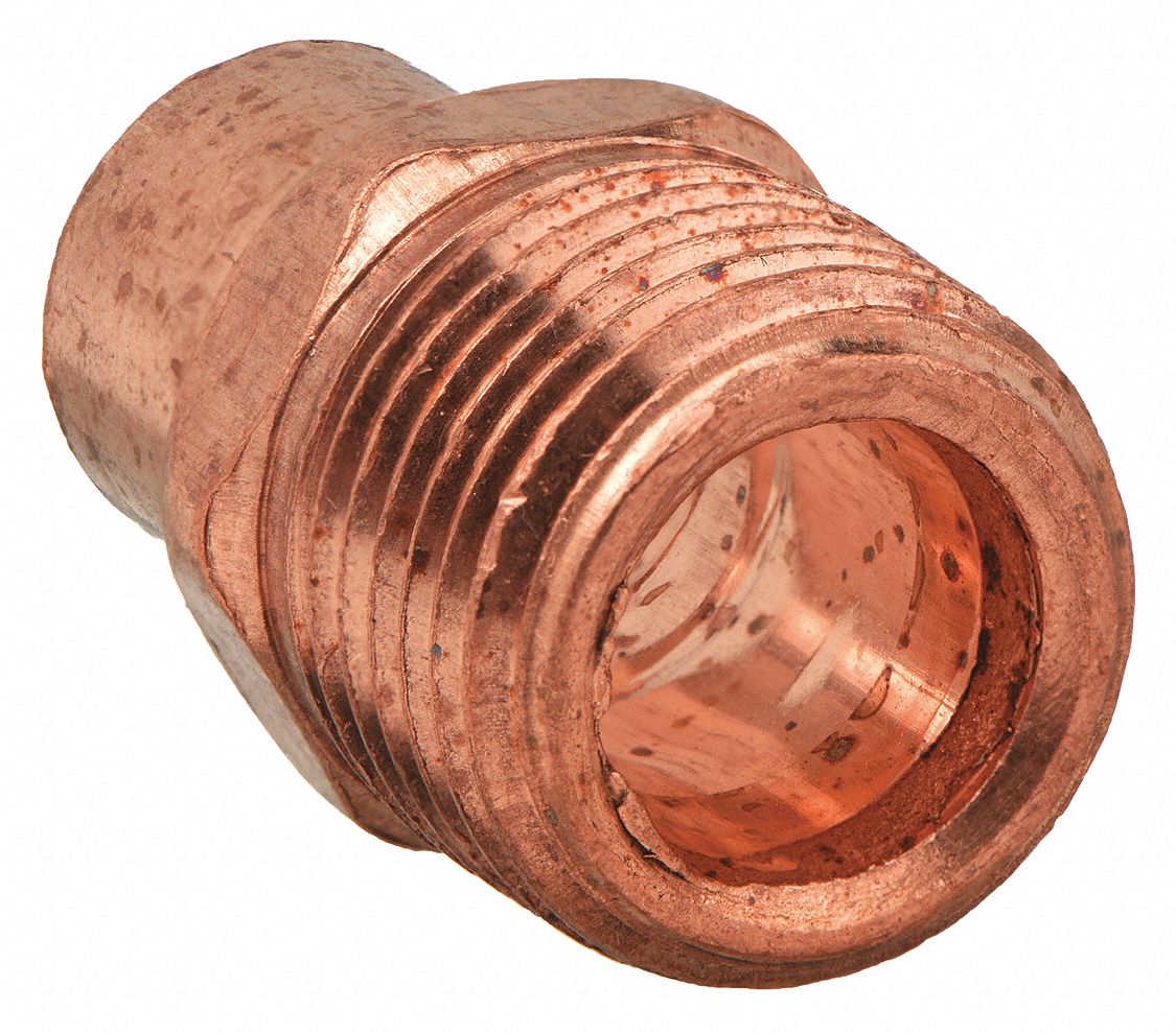 STREAMLINE, 1/2 in CTS x 1/2 in Pipe, FTG x MNPT, Sweat Fitting Adapter ...