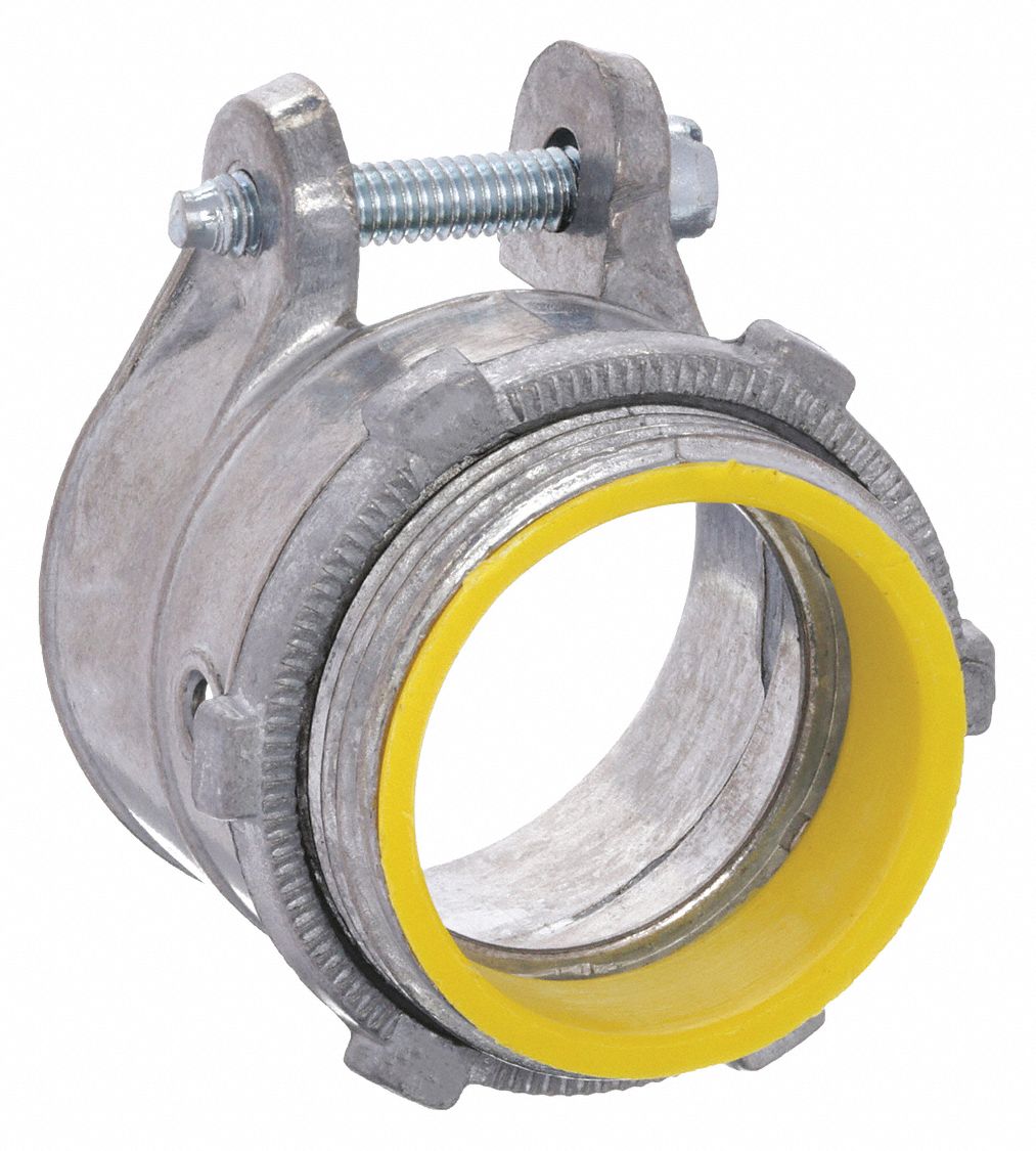 Zinc, 1 1/4 in Trade Size, Metallic Sheath Cable Connector - 5UGW1 ...