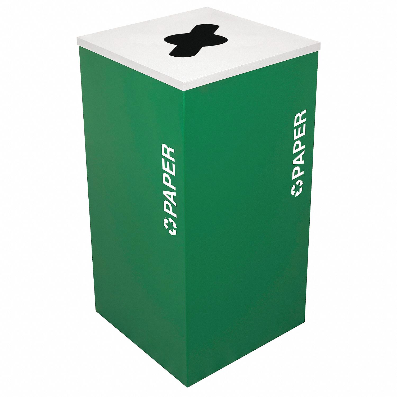 GRAINGER, Steel, 24 gal Container Capacity, Recycling Can - 5UJC8|5UJC8 ...