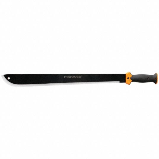 Machete, Steel w/Cushioned Grip Handle Material, 27 in, Head Weight 1. ...