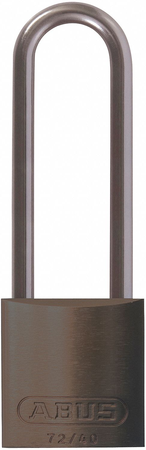 ABUS 72 HB/40-75 KA Brown Lockout Padlock,KA,Brown,1-1/2"H 78217096246 ...