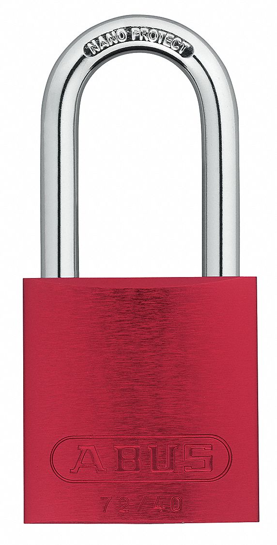 ABUS Candado de Bloqueo Rojo llaves Diferente - Candados con Mecanismo de Bloqueo - 5UKN5 | 72 ...