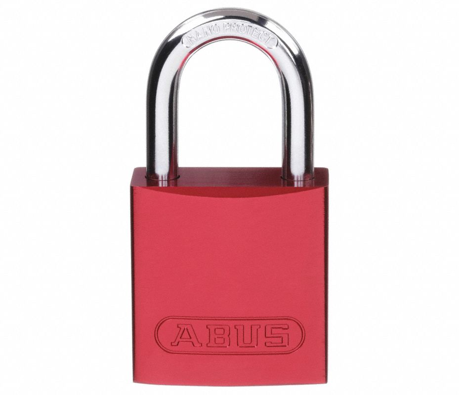 ABUS Candado de Bloqueo Rojo llaves Igual - Candados con Mecanismo de Bloqueo - 5UKR2 | 72 /40 ...