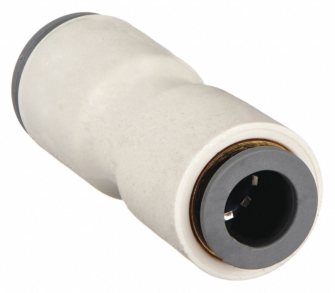 PARKER, Union, 5/16 in OD 5/16 in OD Size, Push-Fit Adapter Fitting ...