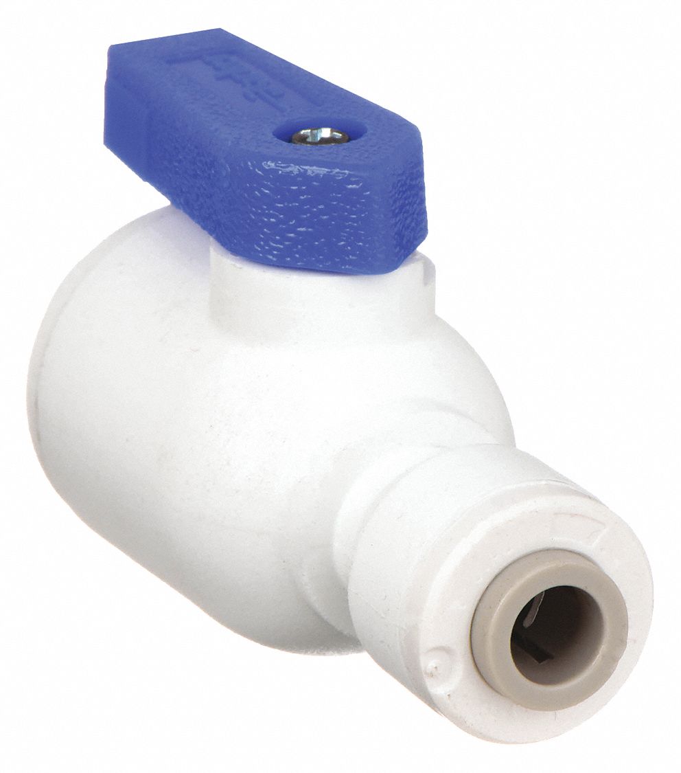 Nylon Ball Valve,1/4 in,1 Piece - Grainger