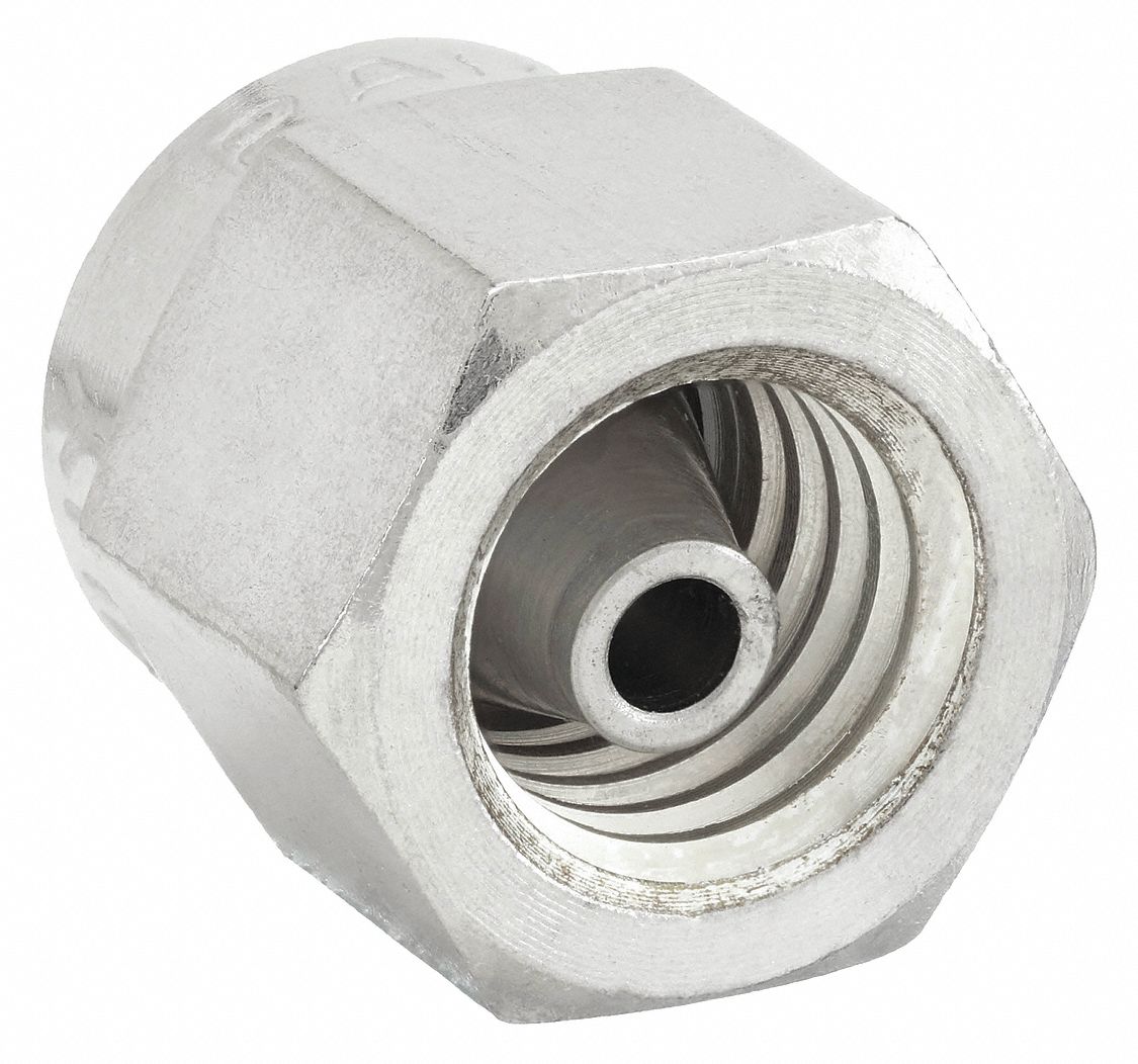 PARKER, 1/8 in OD Fitting Size, Compression, Compression Fitting Plug ...