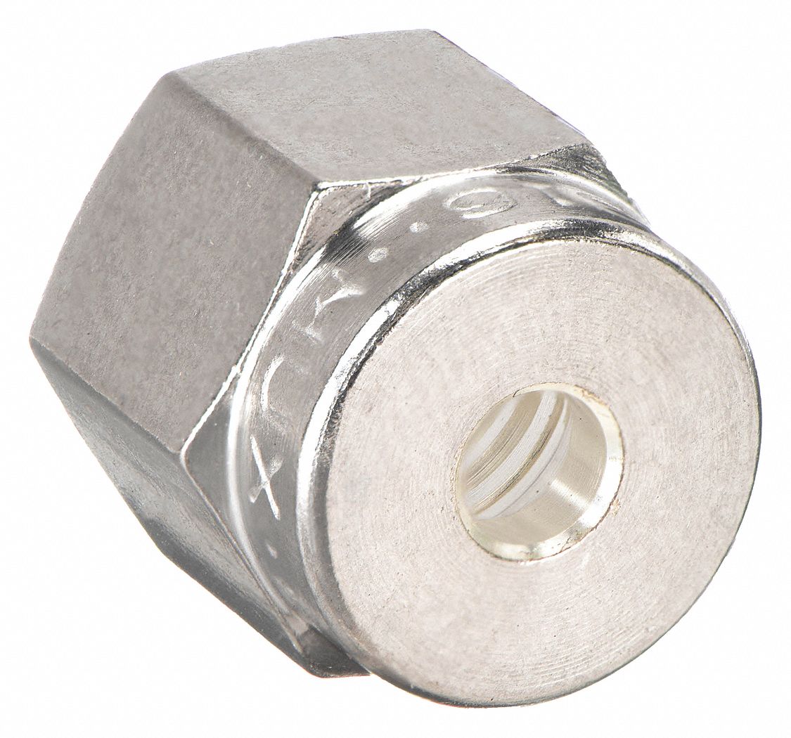 PARKER, 1/8 in OD Fitting Size, Compression, Compression Fitting Nut ...