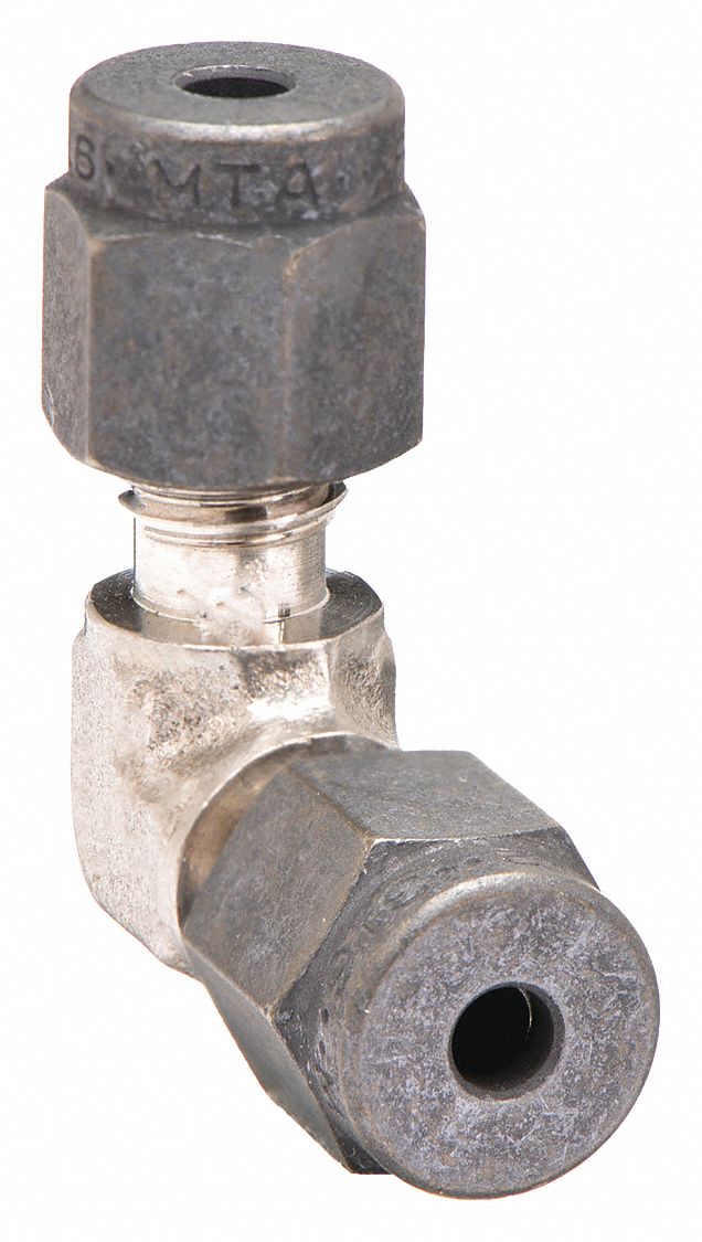 PARKER, 1/8 in OD 1/8 in OD Fitting Size, Compression x Compression ...