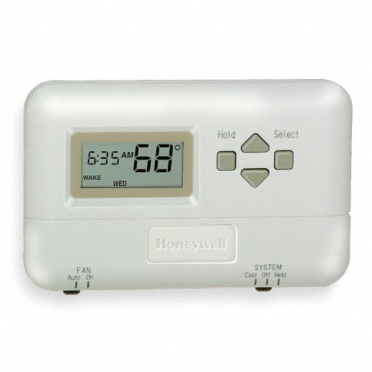 HONEYWELL Low Voltage T-Stat, Stages Cool 1, Stages Heat 2 - 5UT44 ...