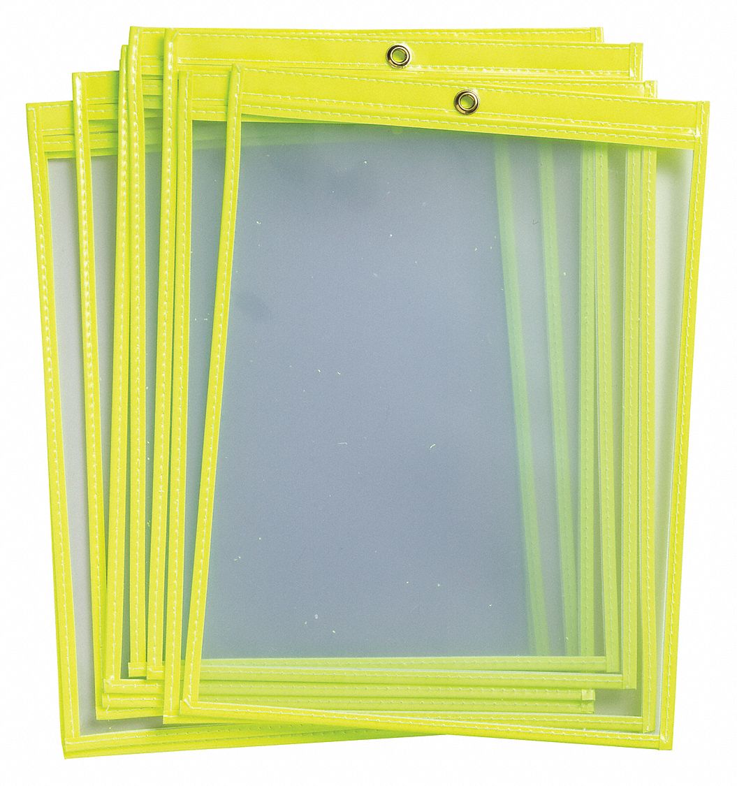 BRADY, Vinyl, Grommet, Shop Envelope - 5UV33|56948 - Grainger