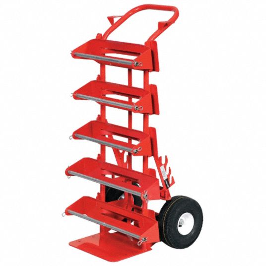 Wire Spool Cart, 600 lb Load Capacity, Steel - Grainger