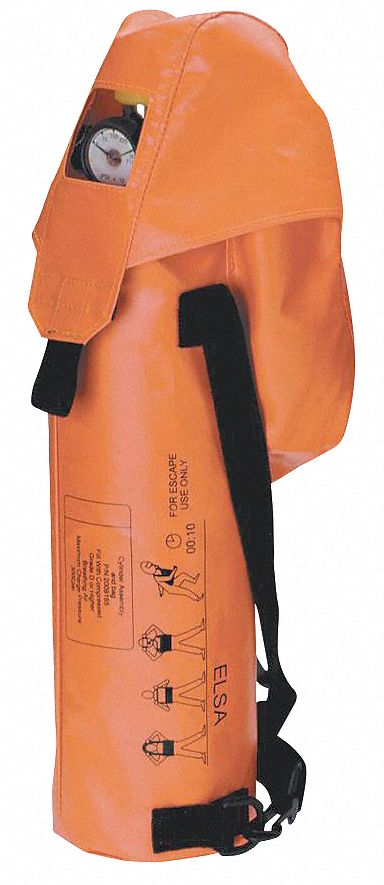 Emergency Escape Breathing Apparatus, 10 min Escape Duration - Grainger