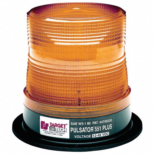 FEDERAL SIGNAL, 6 in Overall Ht, 12/48V DC, Strobe Light - 5UVP0|211820 ...