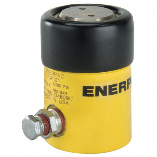 ENERPAC, 10 ton Nominal Capacity, 7/8 in Nominal Stroke Lg, Hydraulic ...
