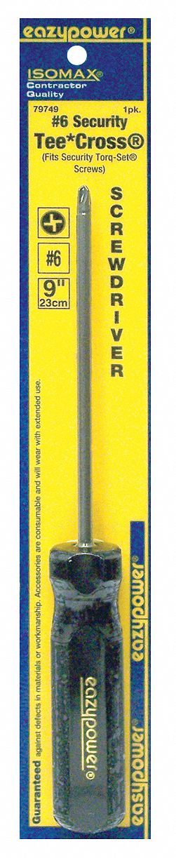 EAZYPOWER Tamper Resistant Torq-Set Screwdriver: Gen Purpose Torq-Set ...