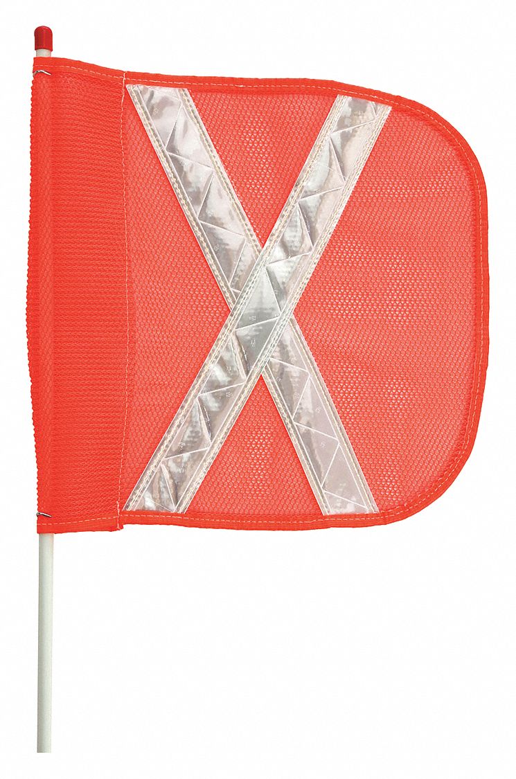 Not Lighted, Orange, Warning Whip with Reflective X Flag - 5UYL6|FS12X ...