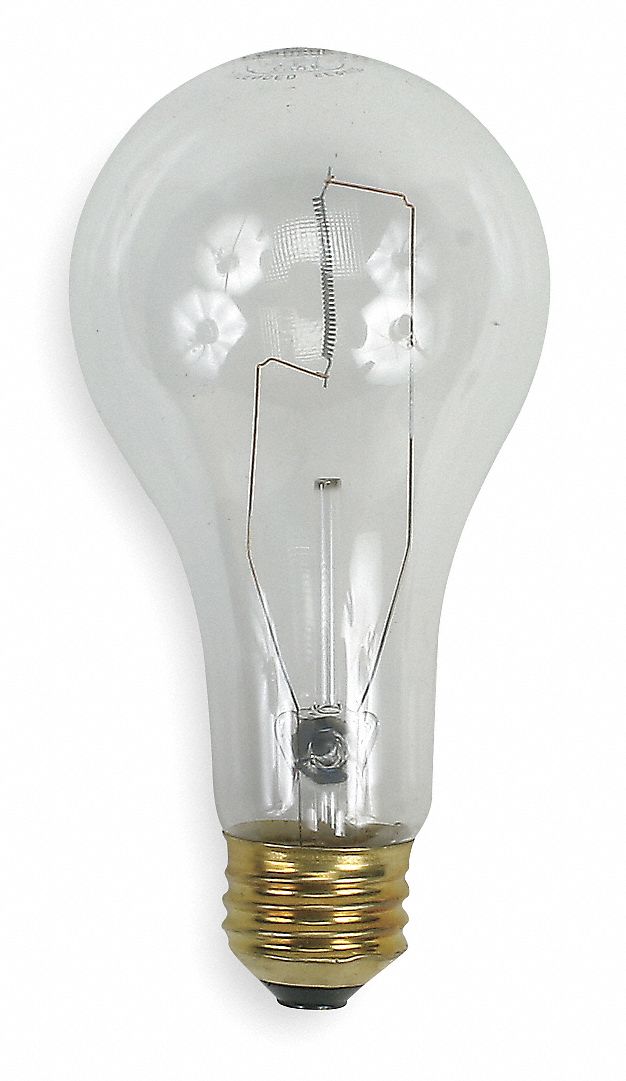 Incandescent Lamp, A21, Lumens 3250/2500, Watts 177/200 - Grainger