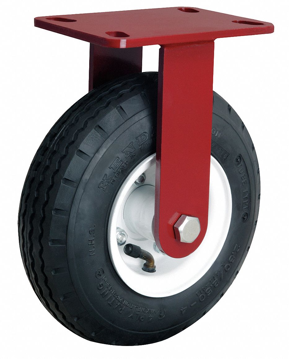 Rigid Pneumatic Caster, 330 lb, 8 in Wheel Dia. - Grainger
