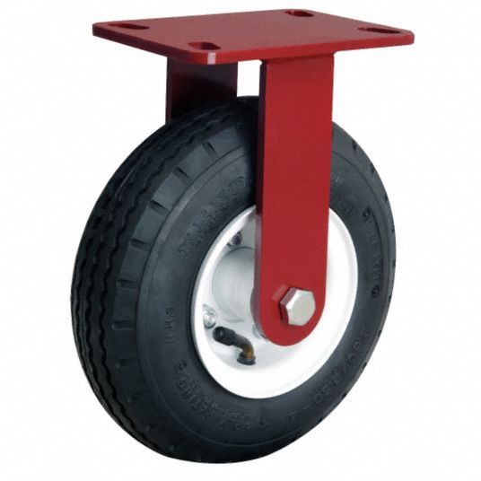 Rigid Pneumatic Caster, 330 lb, 8 in Wheel Dia. - Grainger