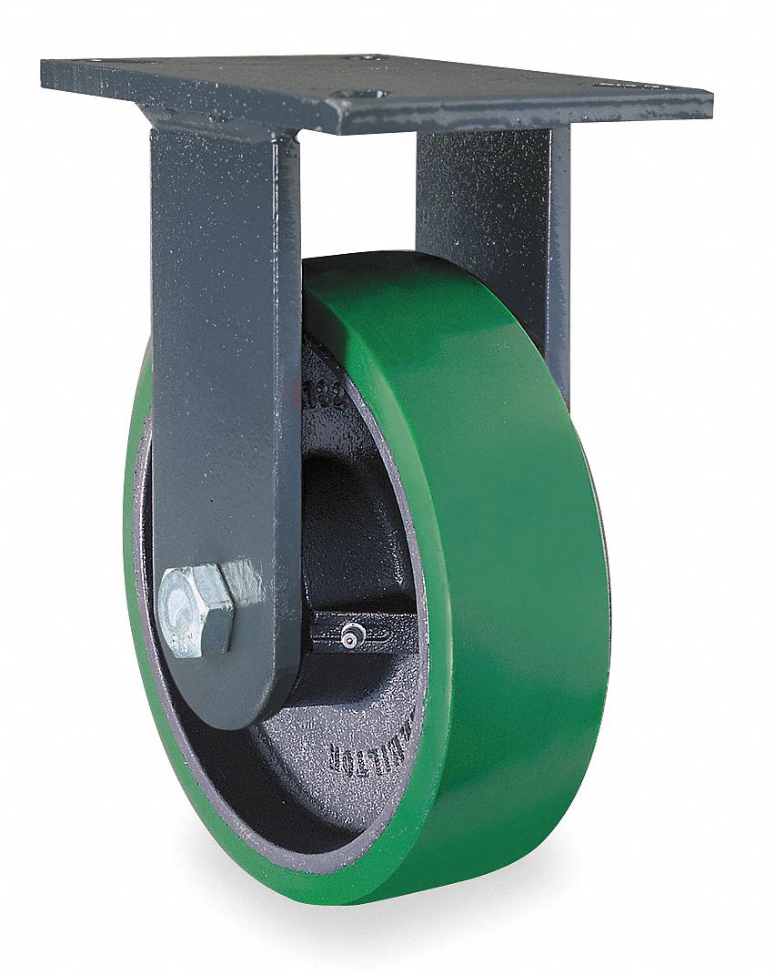 Plate Caster,12 D x 3 In. W,3500 lb. - Grainger