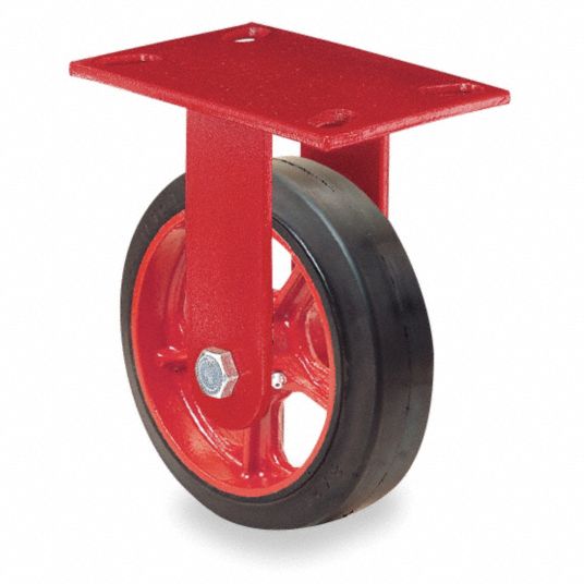 Plate Caster,6 D x 2 In. W,410 lb. - Grainger