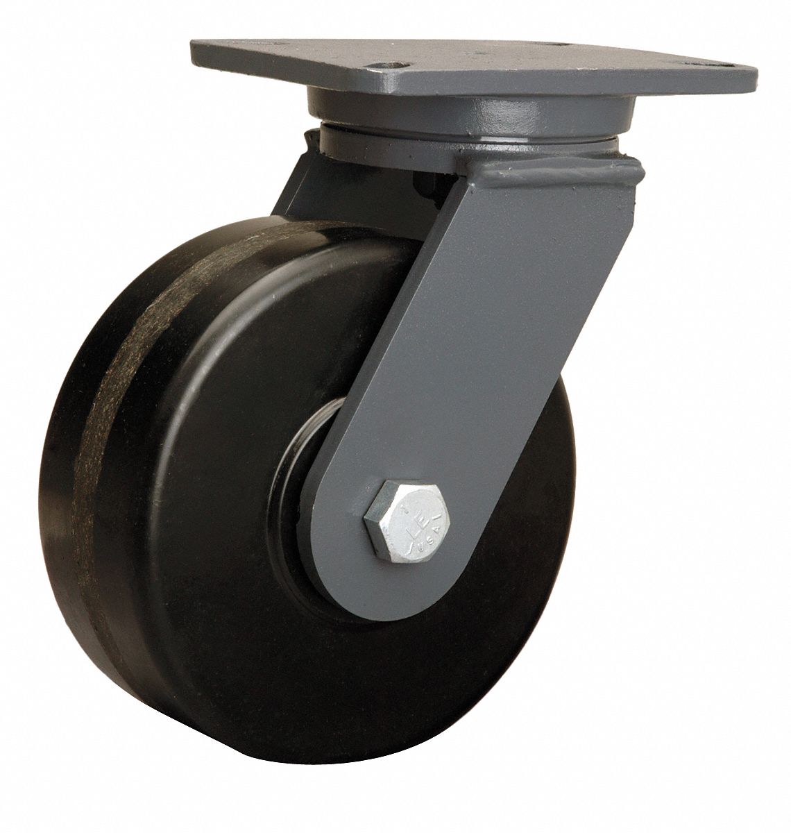 HAMILTON Standard Plate Caster 8 In Wheel Dia 3000 Lb 10 1 2 In