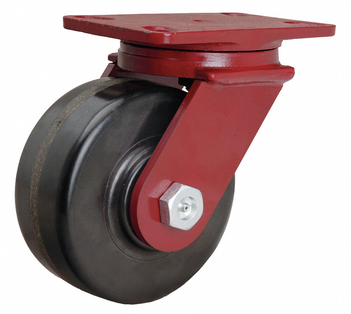 Plate Caster, Swivel, Phenolic, 1800 lb, 6 in Wheel Dia. - Grainger